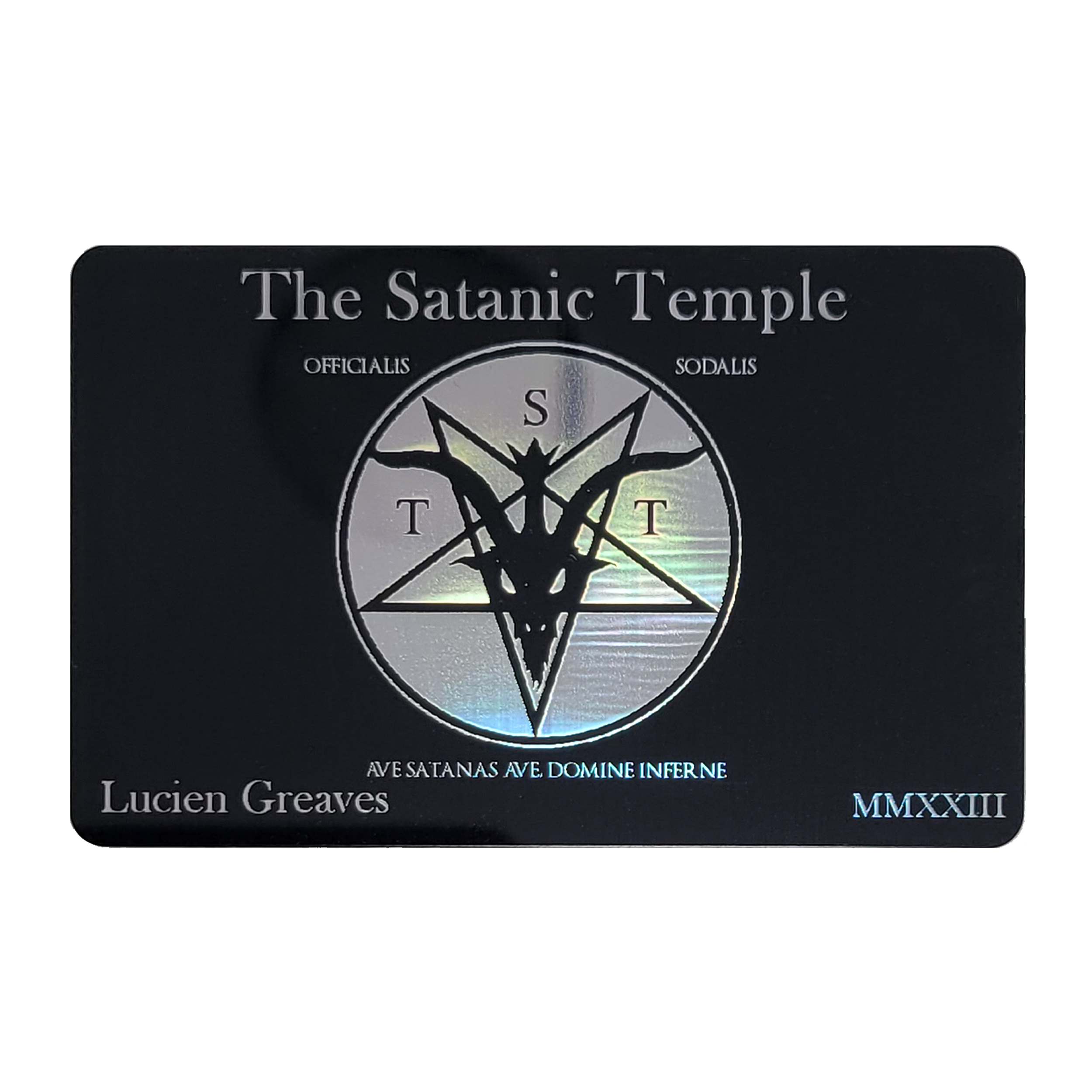Church Of Satan Membership Card